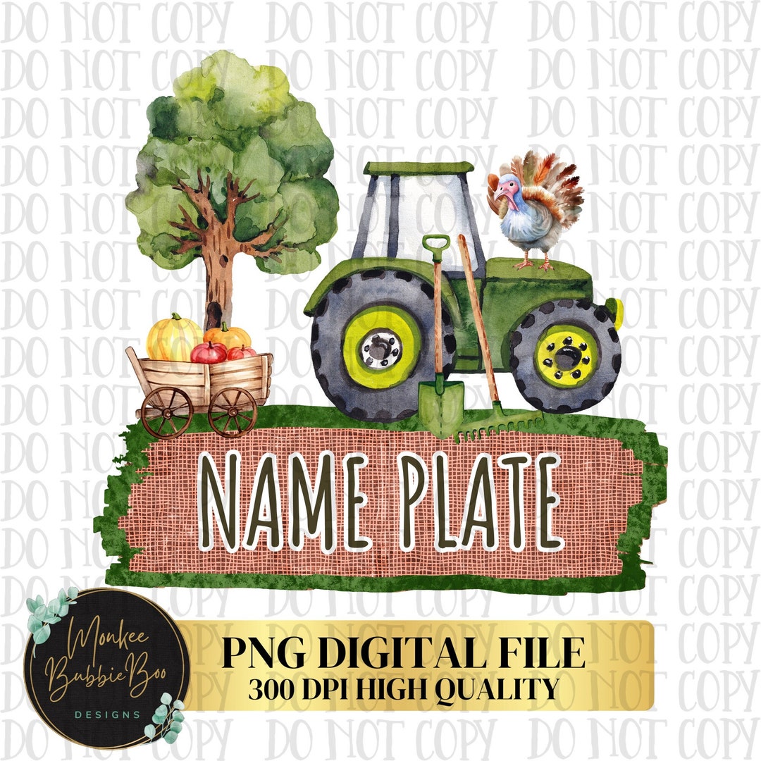 Farm Name Plate Png, Boy Sublimation, Tractor Png, Country, Little Boy ...