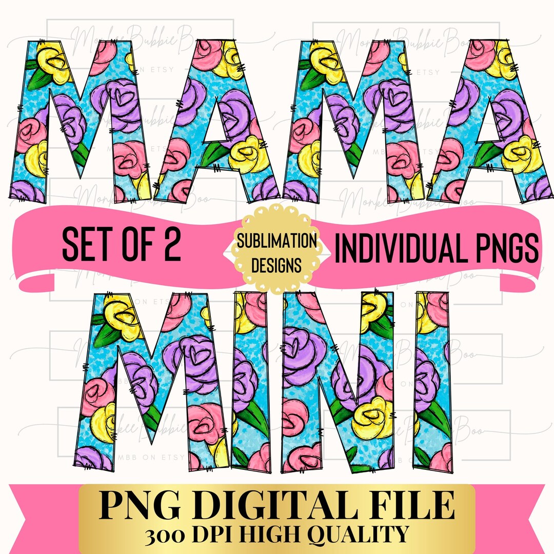 Mama Mini PNG, Preppy Mama Png, Floral Mama Png, Mini Png Design, Mama ...