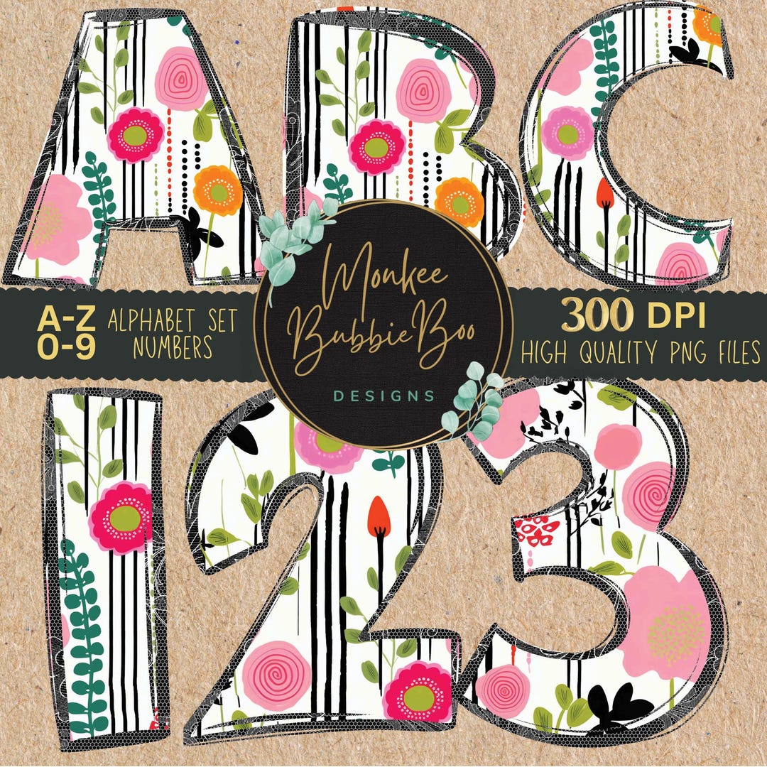 Alphabet Pack PNG, Doodle Letters, Alpha Pack, Uppercase Alphabet Pack ...