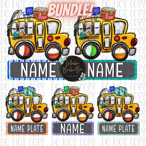 School Bus Name Plate - Etsy