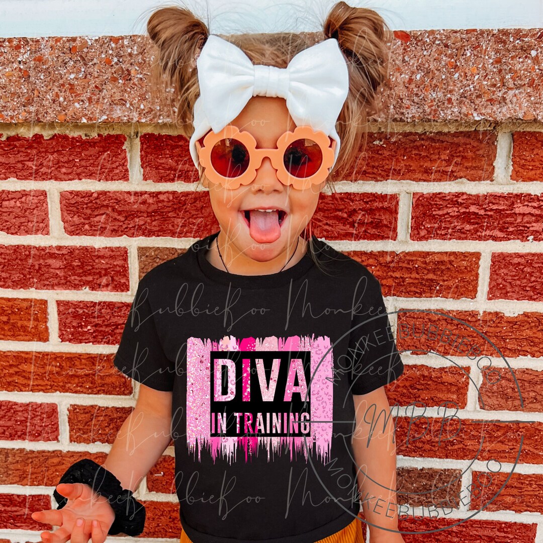 Diva in Training PNG, Little Diva, Sassy Sublimation, Glitter ...