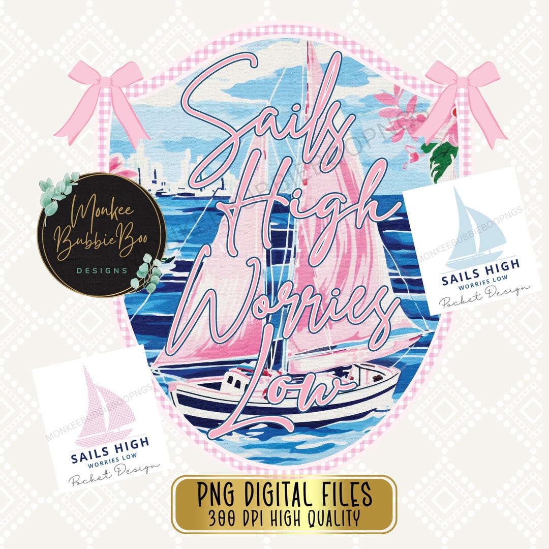 Preppy Sailing PNG, Sailing Png, Boat Png, Summer, Summer Png, Summer ...