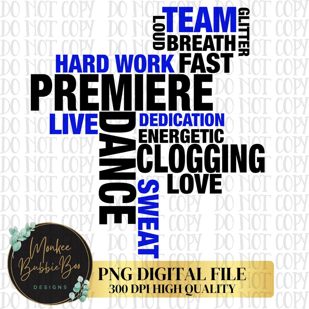 Dance Typography, Dance, Dance Sublimation Designs, Team Spirit, Dancer ...