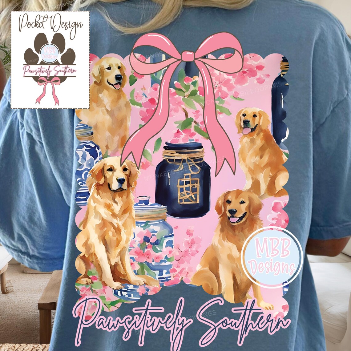 Pawsitively Southern Dog PNG, Southern Png, Preppy Dog Sublimation ...