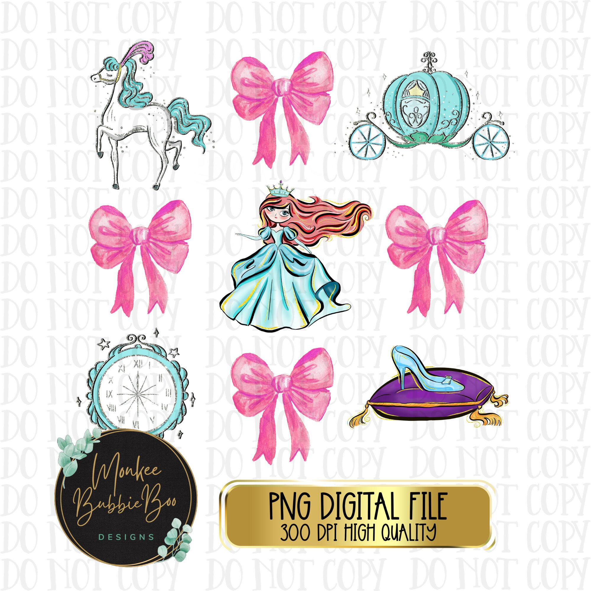 Princess, Bows, Princess PNG, Bow, Summer, Bow Sublimation, Princess T ...