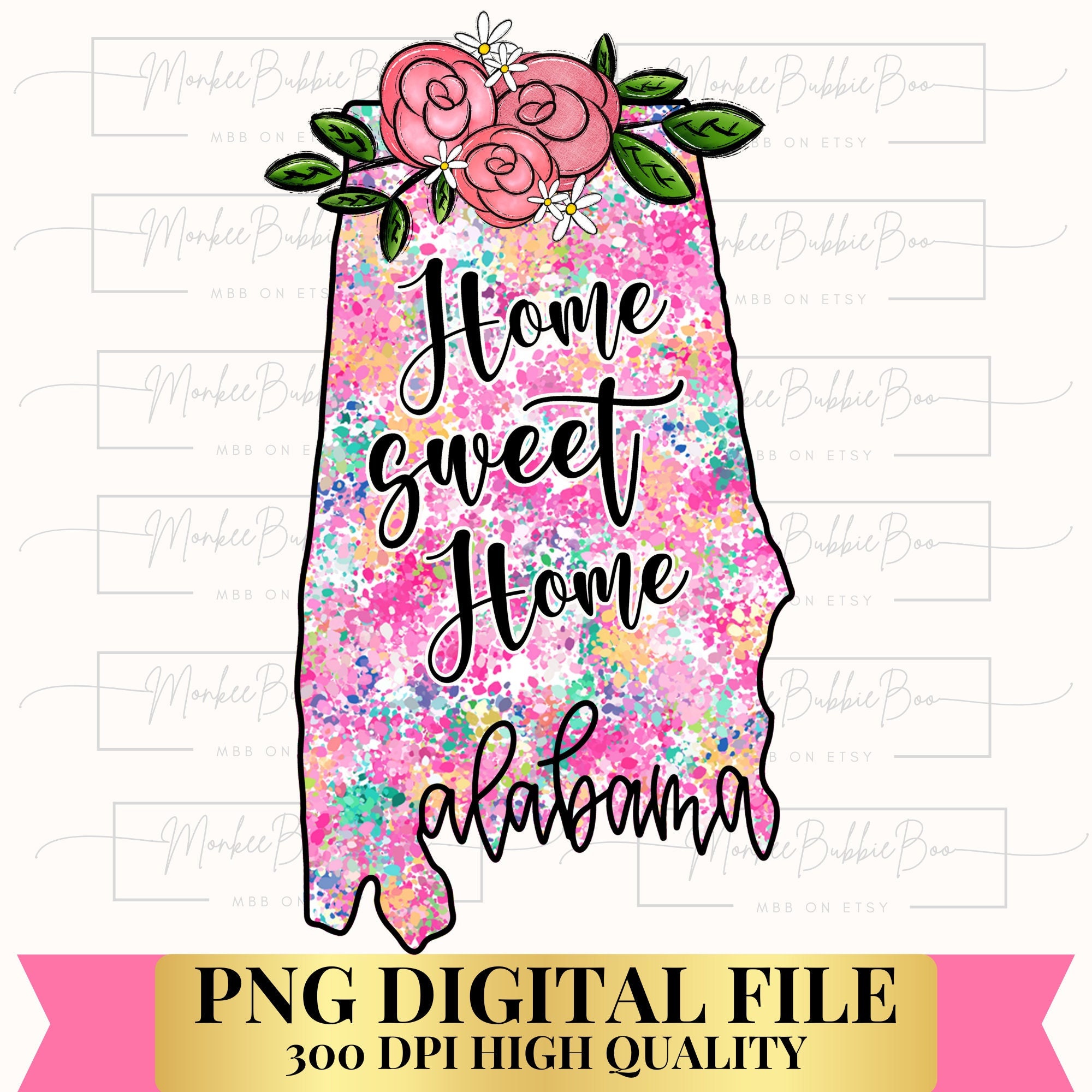 Alabama PNG, Preppy Alabama State Png, Alabama State Png, Alabama ...