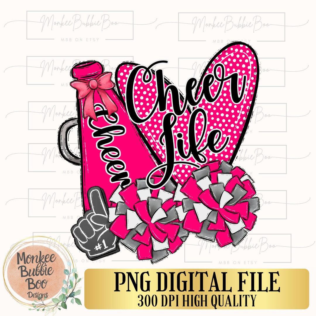 Cheer Life PNG, Cheerleader Pngs, Cheerleader Sublimation, Cheerleader ...
