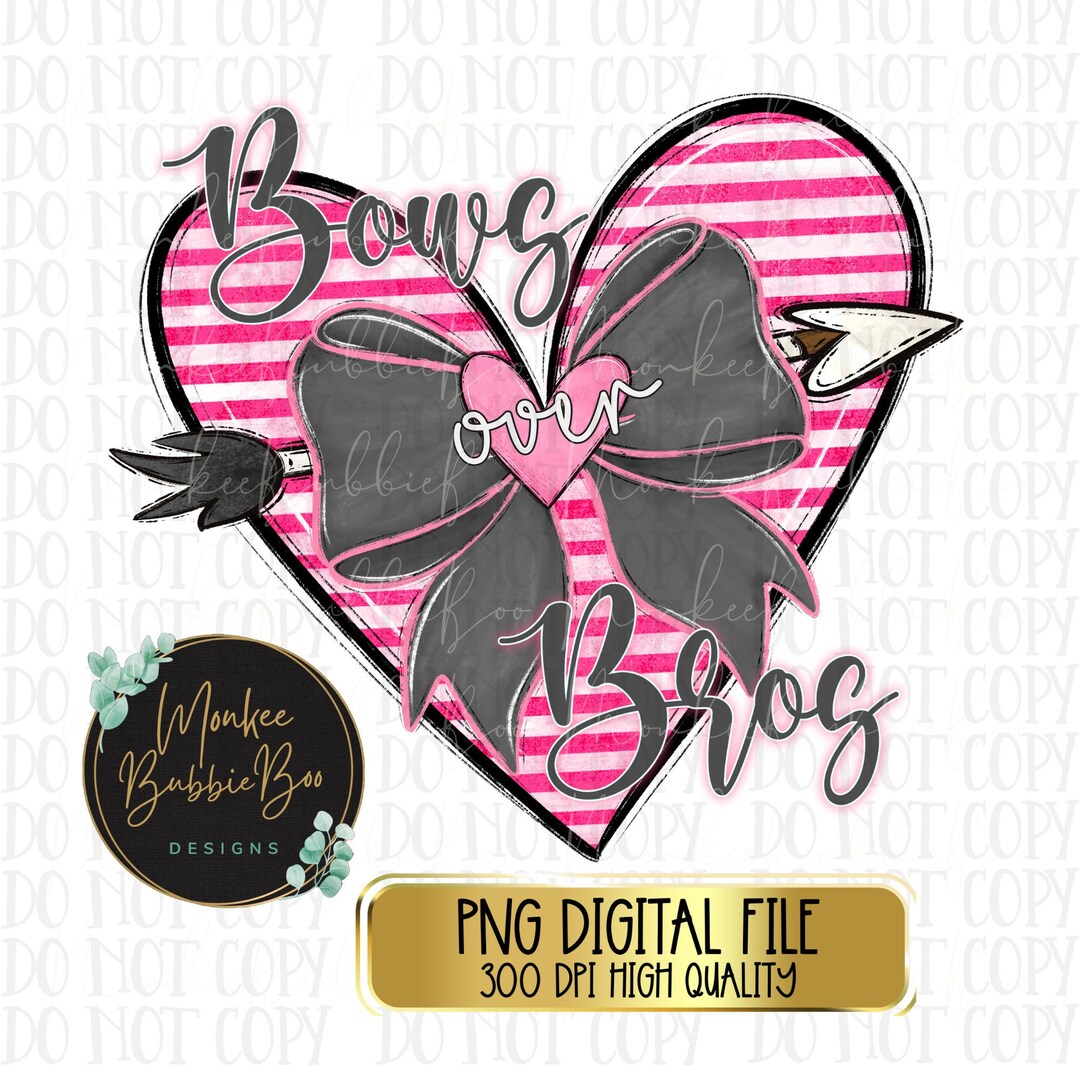 Bows Over Bros Png, Valentine Kids Png, Funny Valentine Shirt Design ...