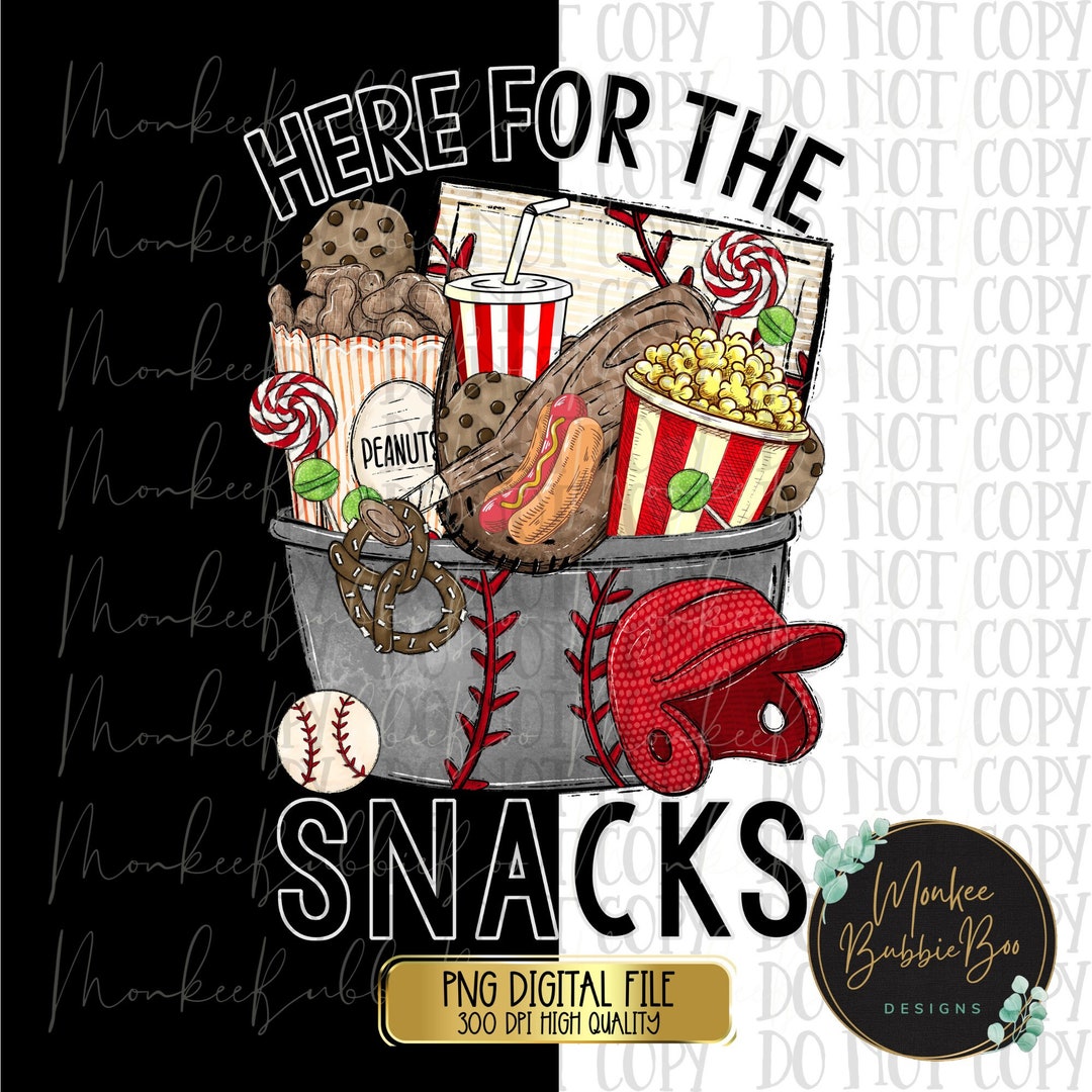Here for the Snacks PNG, Baseball Sister, Baseball Brother, Baseball ...