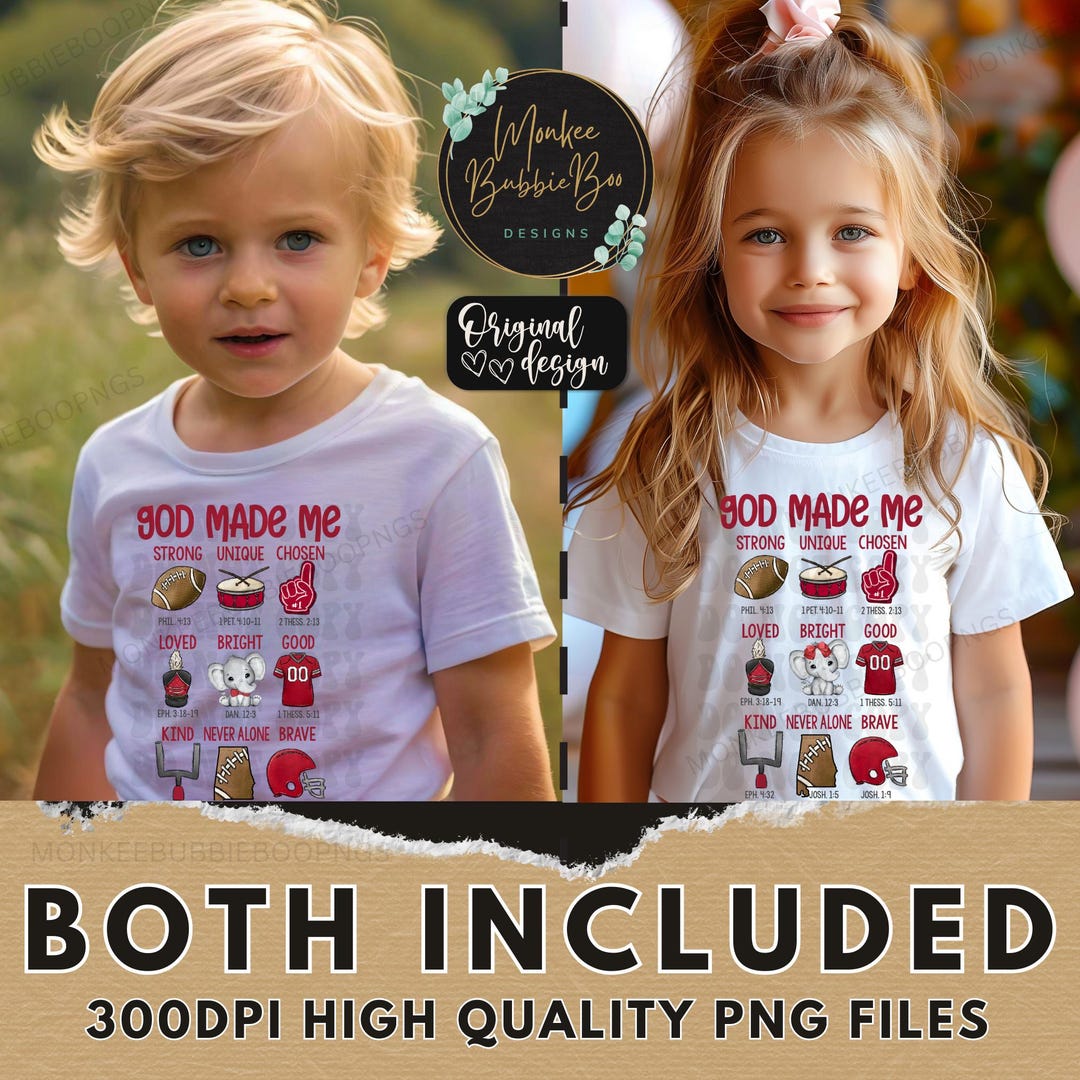 God Made Me PNG, Christian Png, High School Png, Cute Football PNG ...