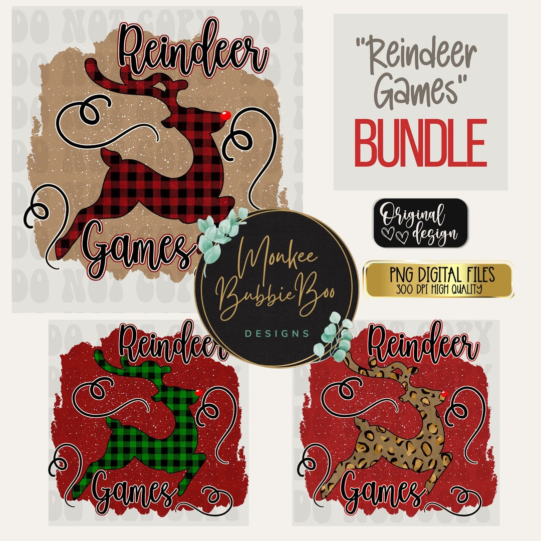 Reindeer Games PNG, Rudolph Png, Christmas Sublimation, Reindeer Games ...