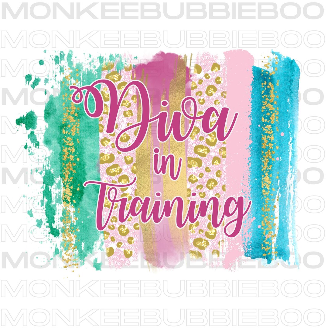 Set of 2 Diva and Diva in Training Pngs, Mommy and Me Pngs, Baby Girl ...