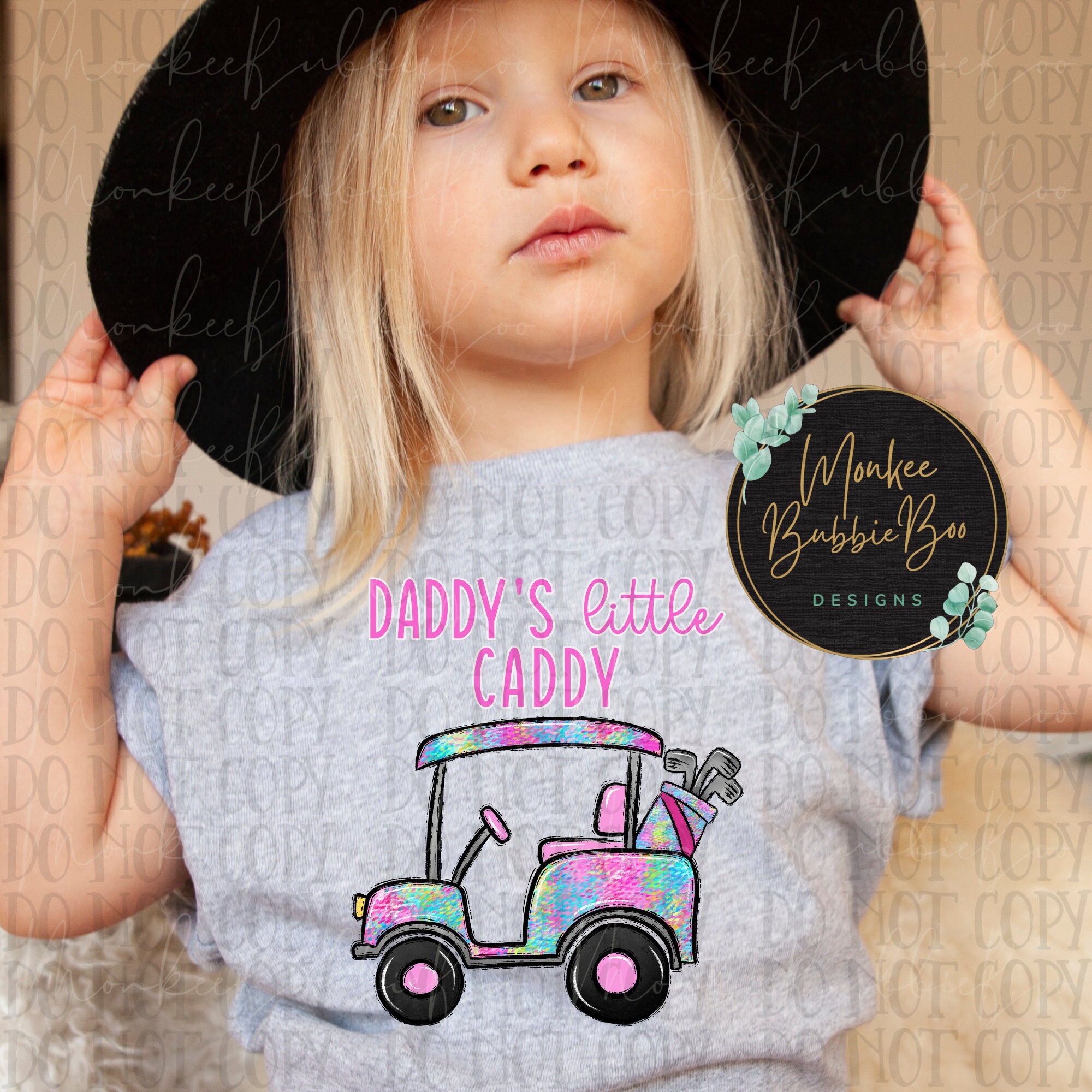 Daddy's Little Caddy Png, Girl Sublimation, Golf Png, Golf Sublimation ...