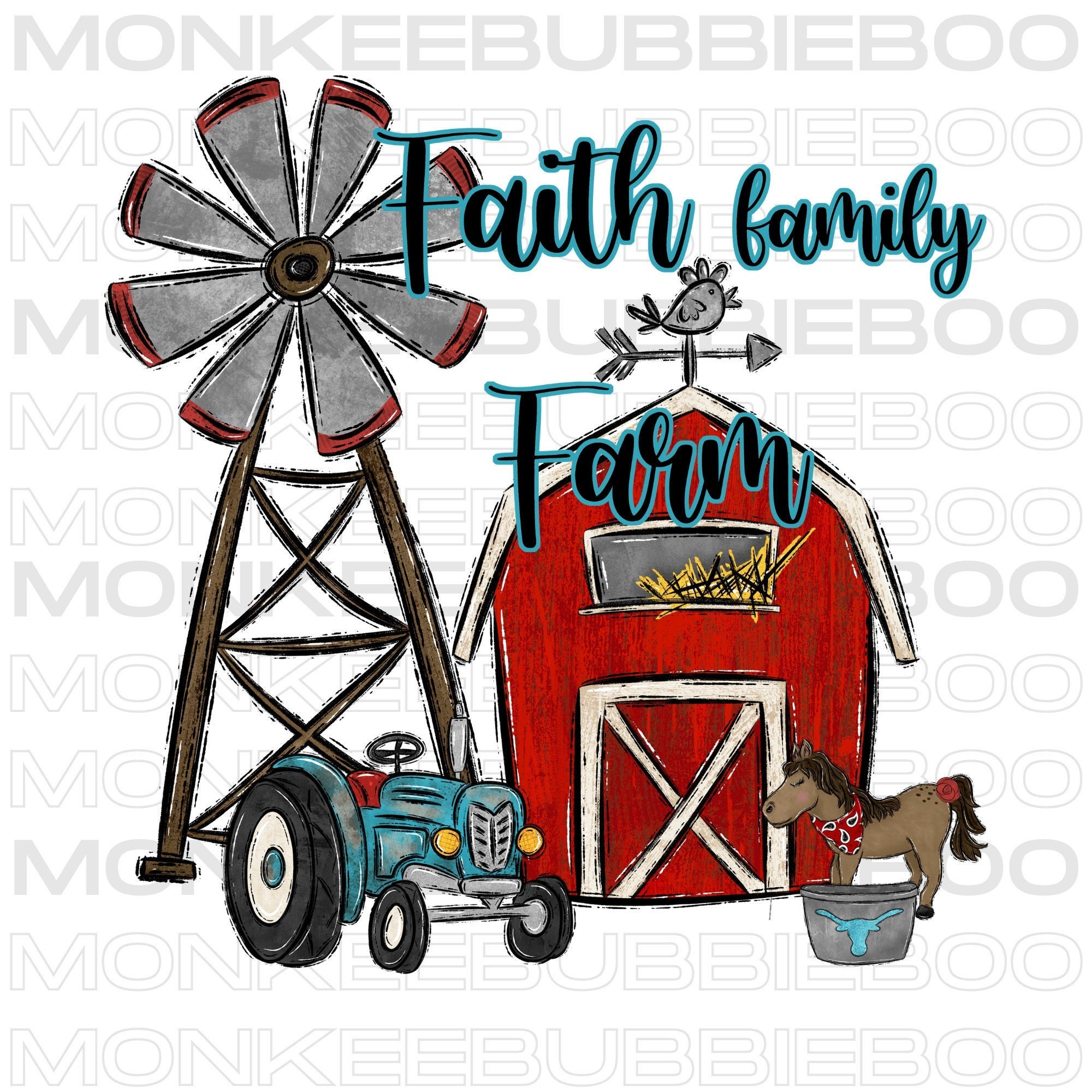 Faith Family Farm PNG, Farm Sublimation Design, DTG Printing, Farm Life ...