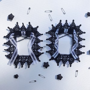 Oreo || Black & White Lace Toploader Deco - Etsy