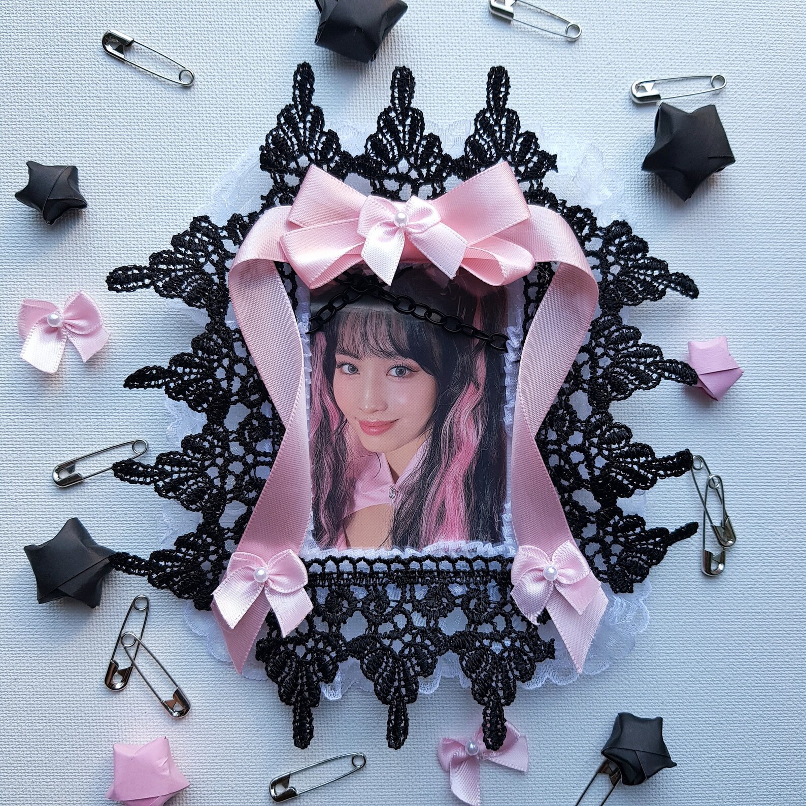 Blackpink Black Pink Lace Toploader Deco - Etsy