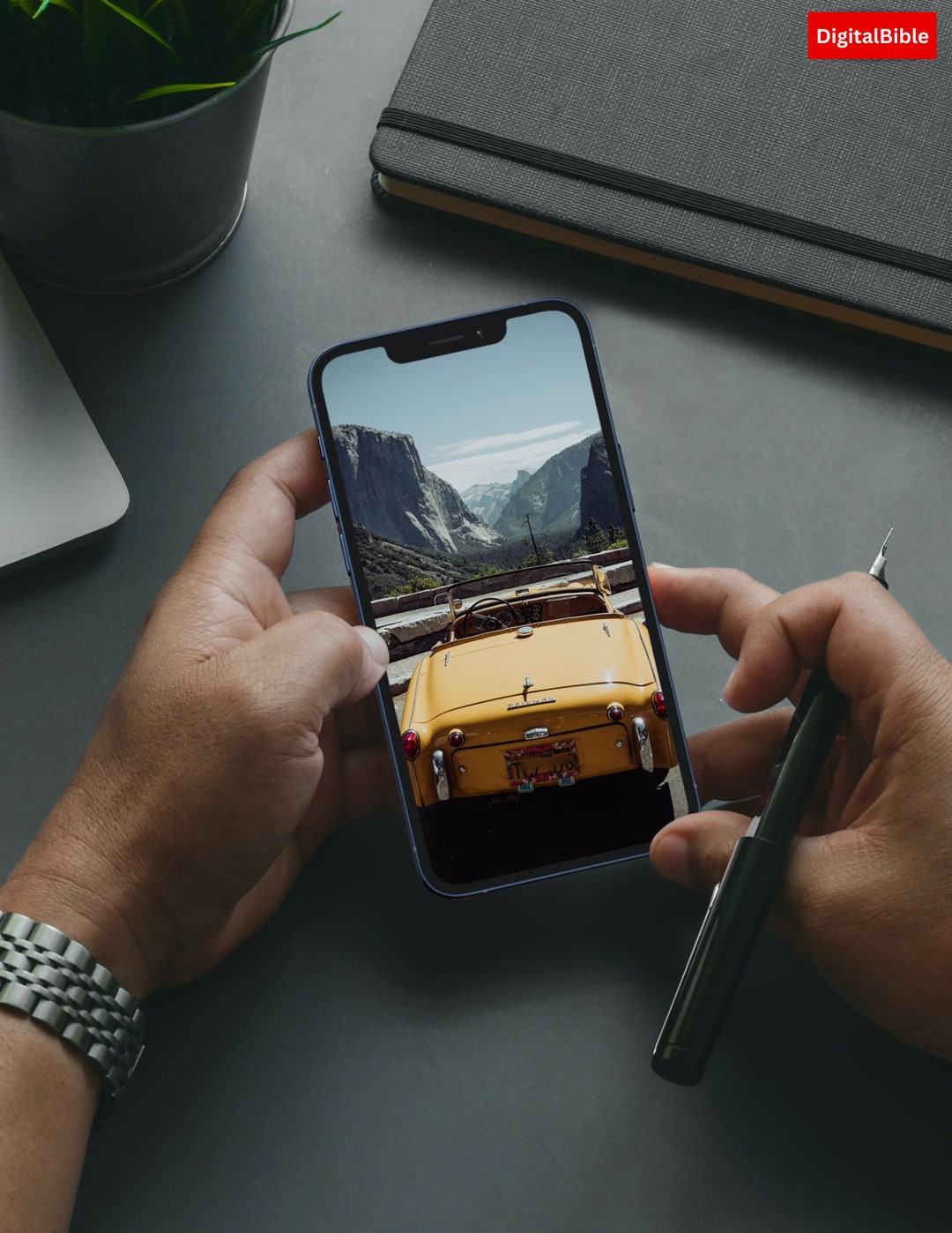 Yellow Car | Phone Background | Digital Art | Digital Background ...