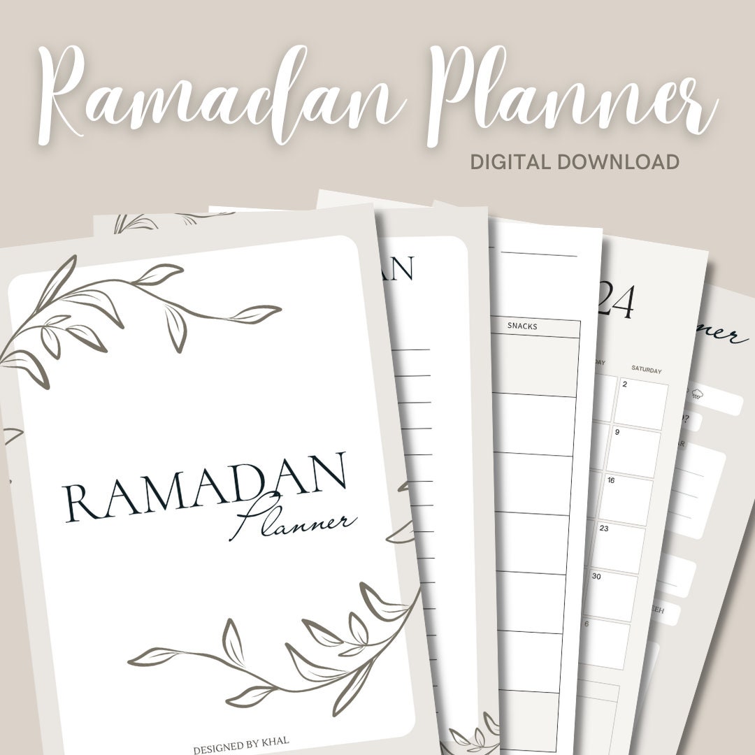 Complete Ramadan Planner | Digital Download | Productivity | Muslim ...