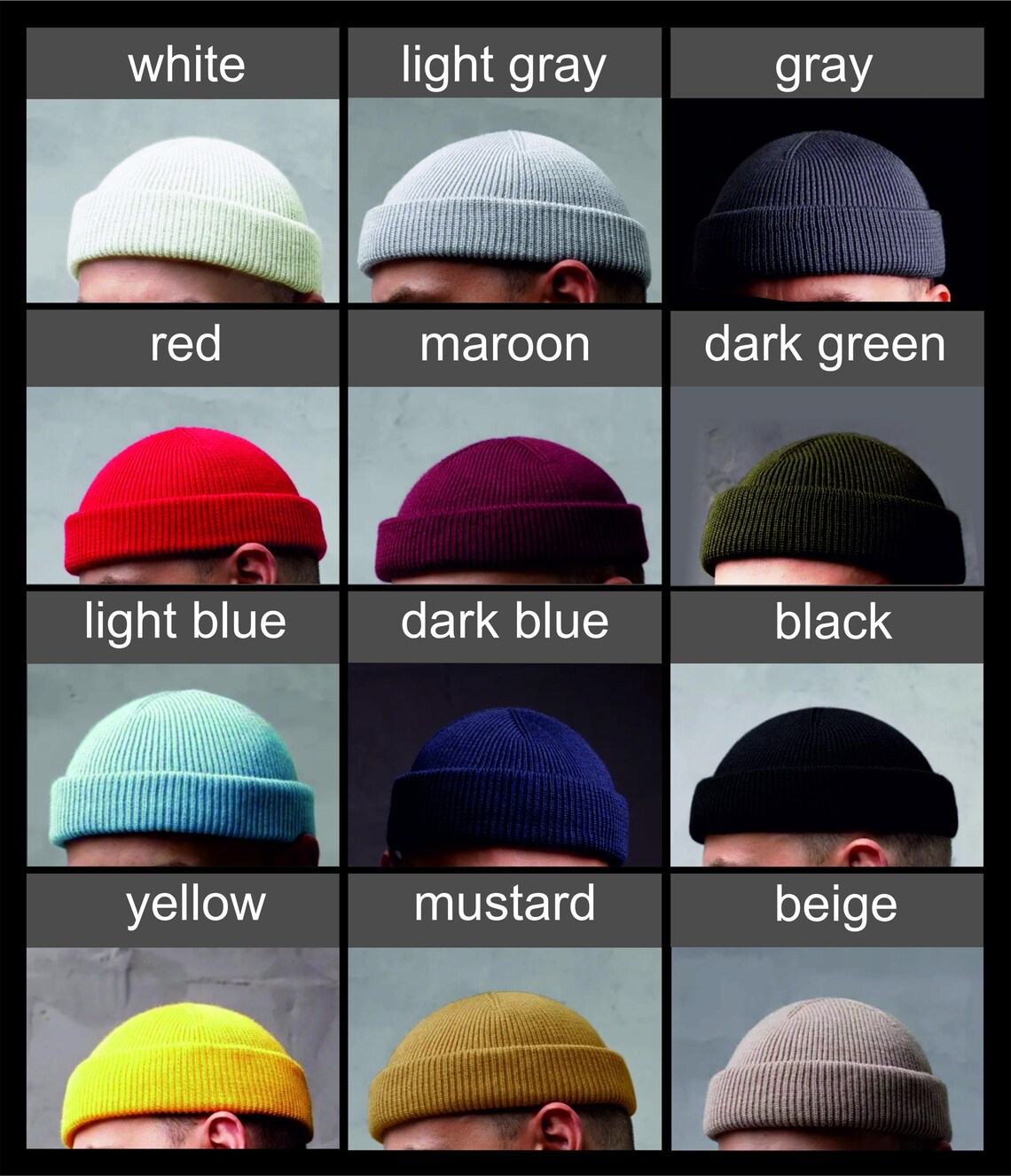 Wool Blend Fisherman Beanie - Cold Weather Trawler Hat - Etsy