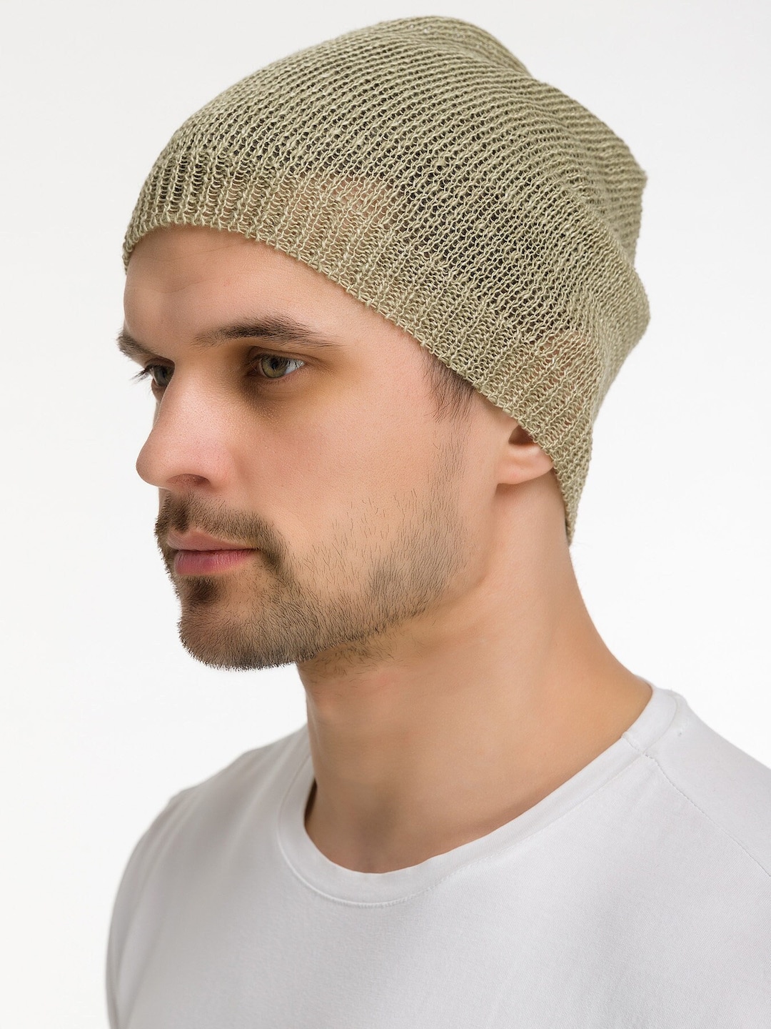 Summer Linen Beanie for Men / Summer Hat Breathable / Lightweight ...