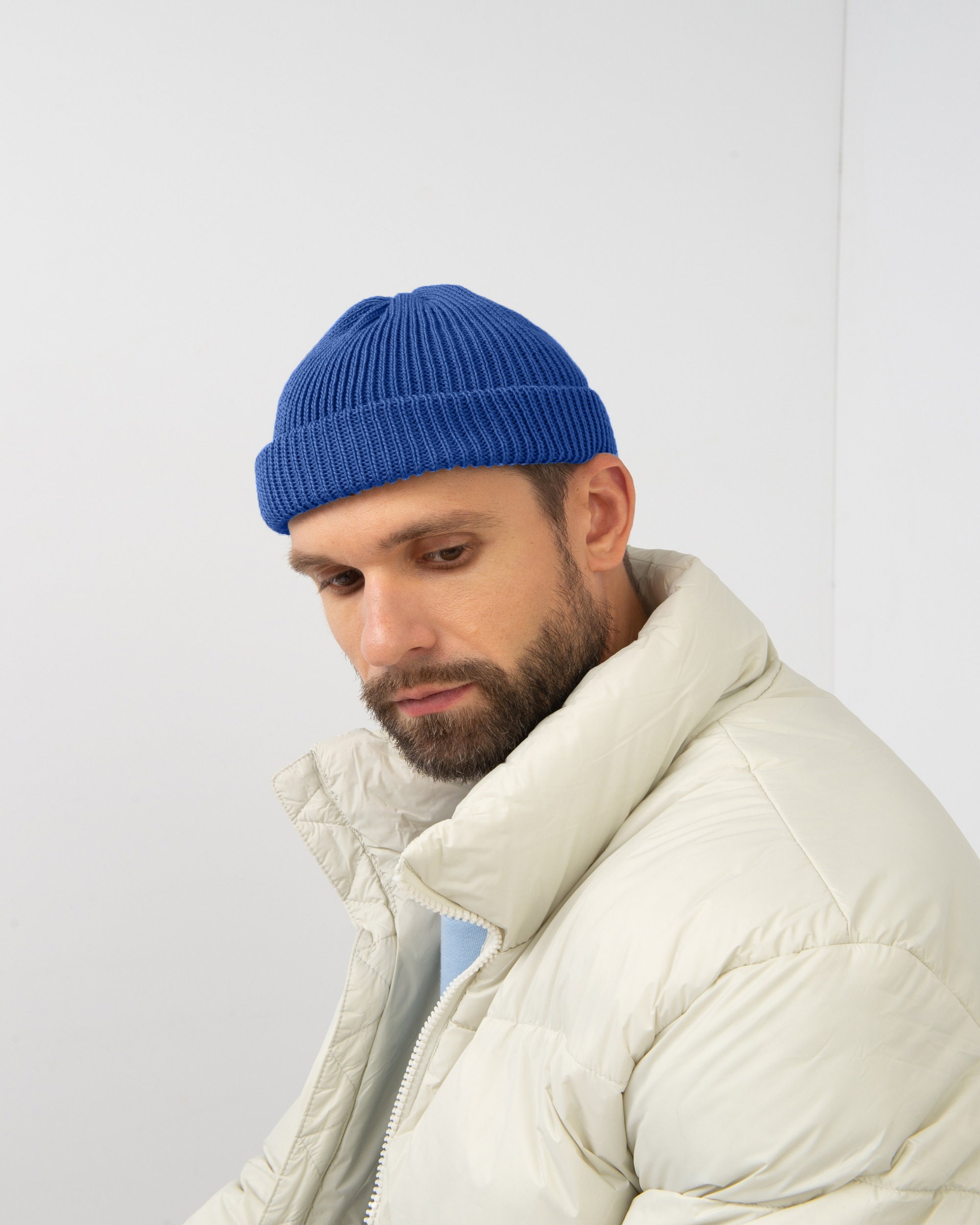 Fisherman Hat / Men Beanie / Docker Cap / Knit Beanie / Knitted Hat ...