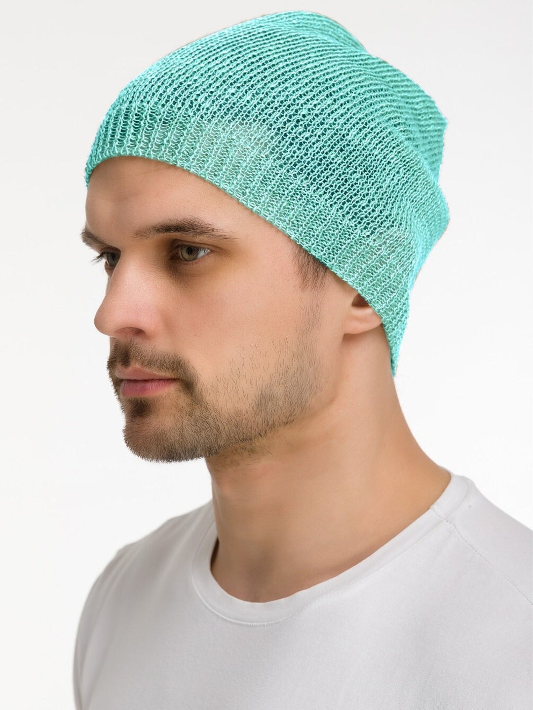 Linen Beanie Hat Breathable / Mens Beanie / Lightweight Beanie - Etsy