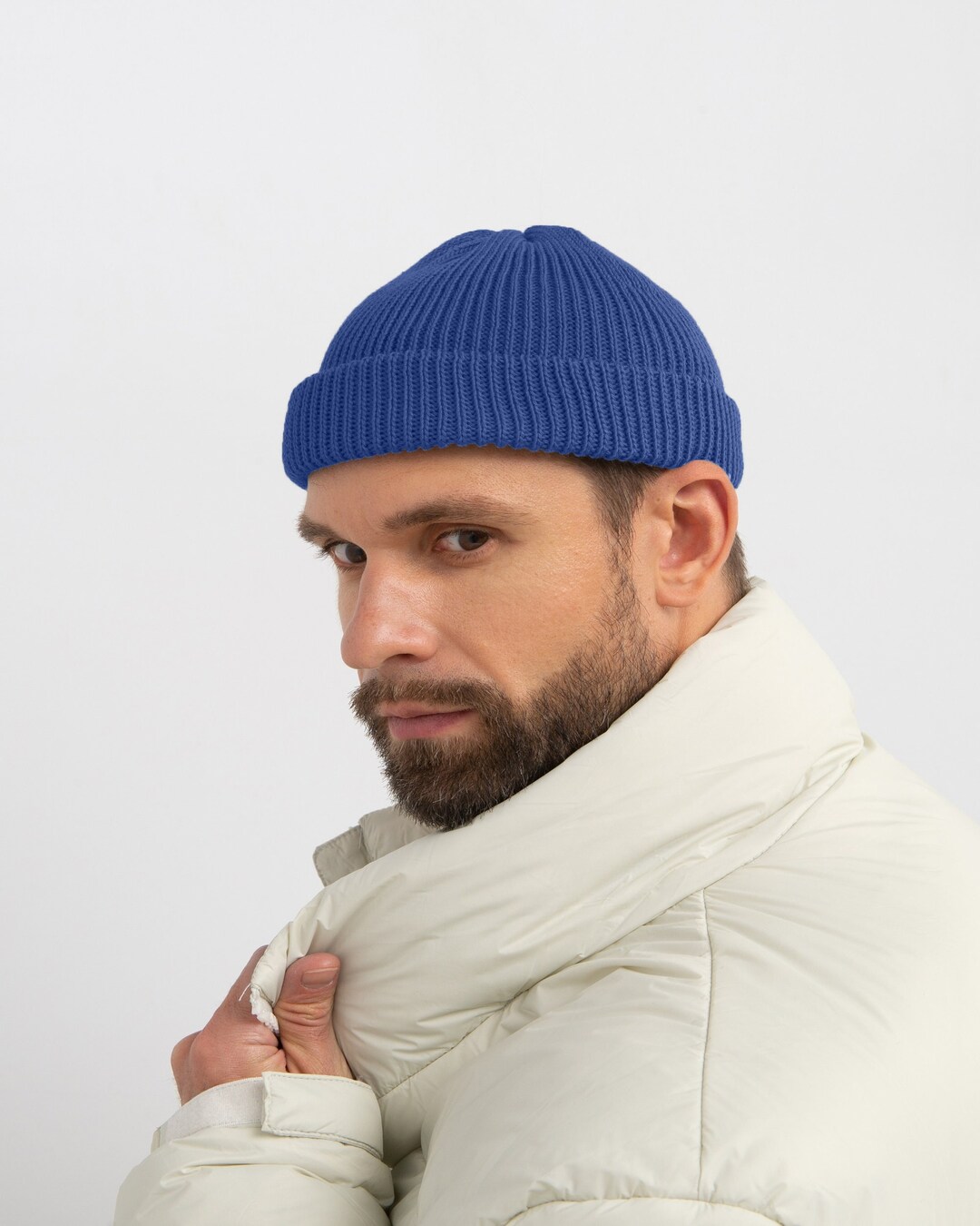 Fisherman Hat / Men Beanie / Docker Cap / Knit Beanie / Knitted Hat ...