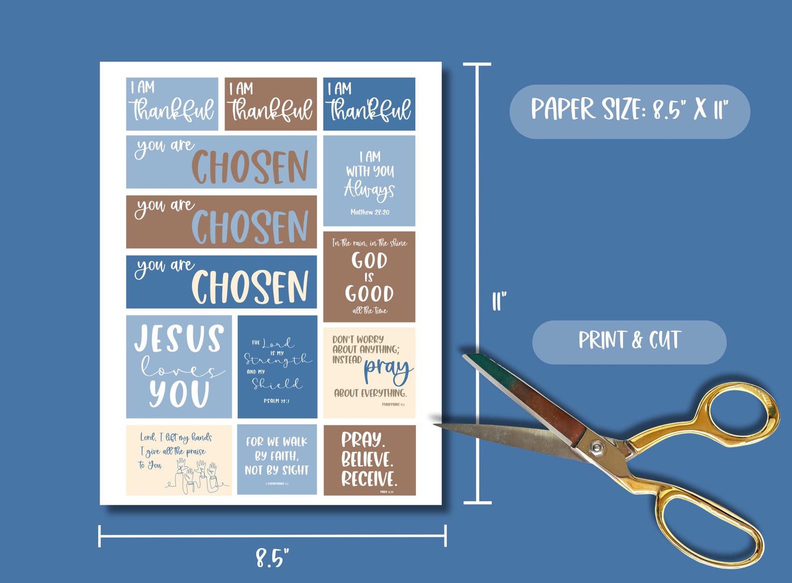 Printable Prayer Board Kit, Prayer Cards, Christian Wall Collage Bible ...