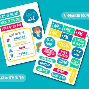 Kids Prayer Board Starter Kit | Prayer Board Template for Kids, Prayer ...