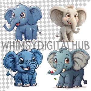 Nursery Elephant Clipart Cute Elephant Clipart PNG Baby Elephant Png ...