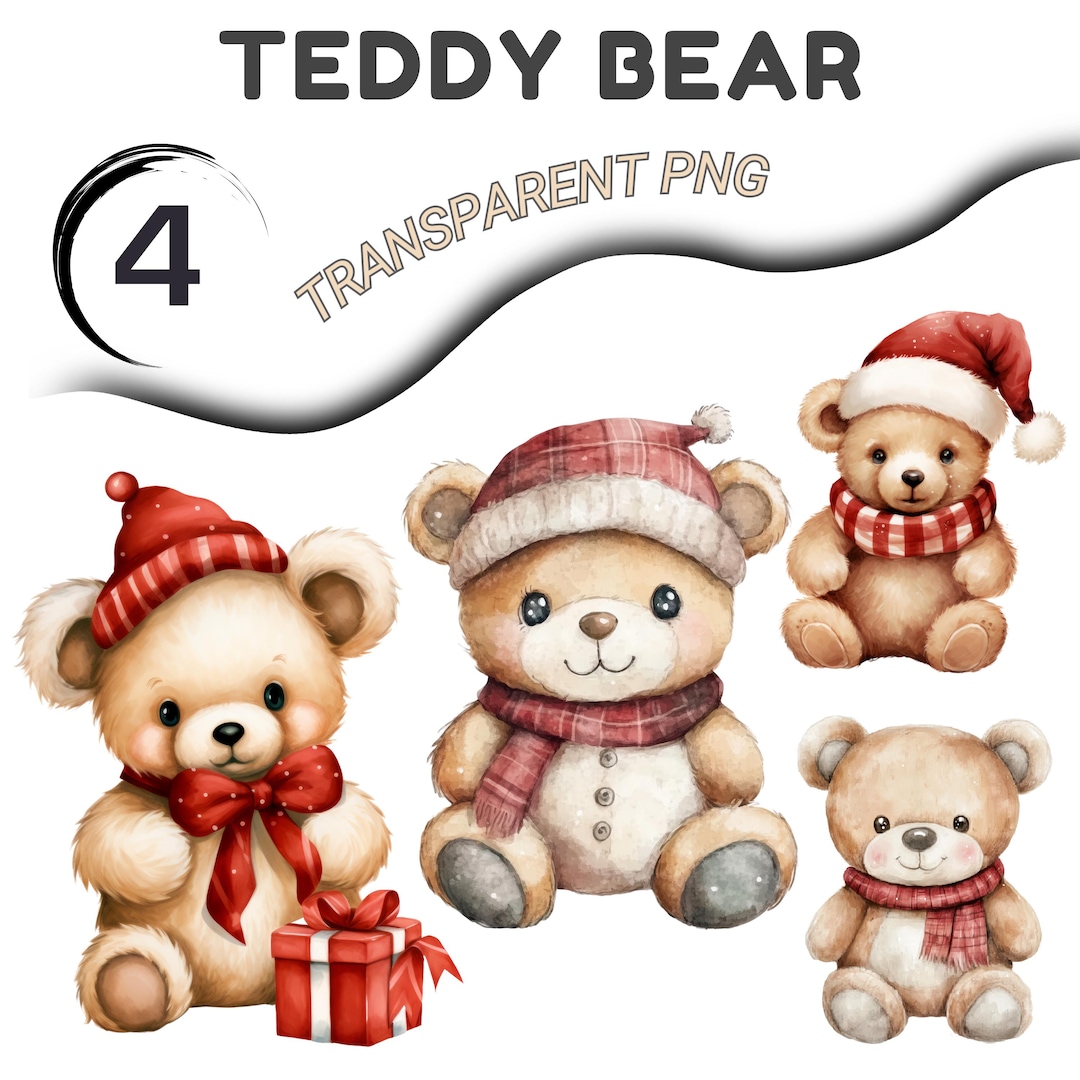 Christmas Teddy Bear Clipart Bear Graphic PNG Christmas Teddy Bear ...