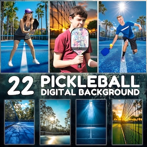 Pickleball Background Sport Digital Backdrop Pickleball Backdrop Sports ...