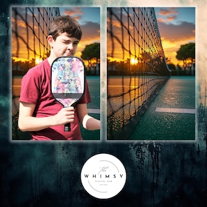 Pickleball Sport Digital Backgrounds: Photo Overlays (JPG) - Etsy