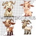 Goat Cliparts PNG Cute Farm Animal Png Baby Goat PNG Cute Animal ...