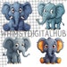 Nursery Elephant Clipart Cute Elephant Clipart PNG Baby Elephant Png ...