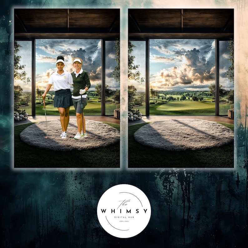 Golf Backdrop Golf Background Sport Digital Backdrop Golf Portrait ...