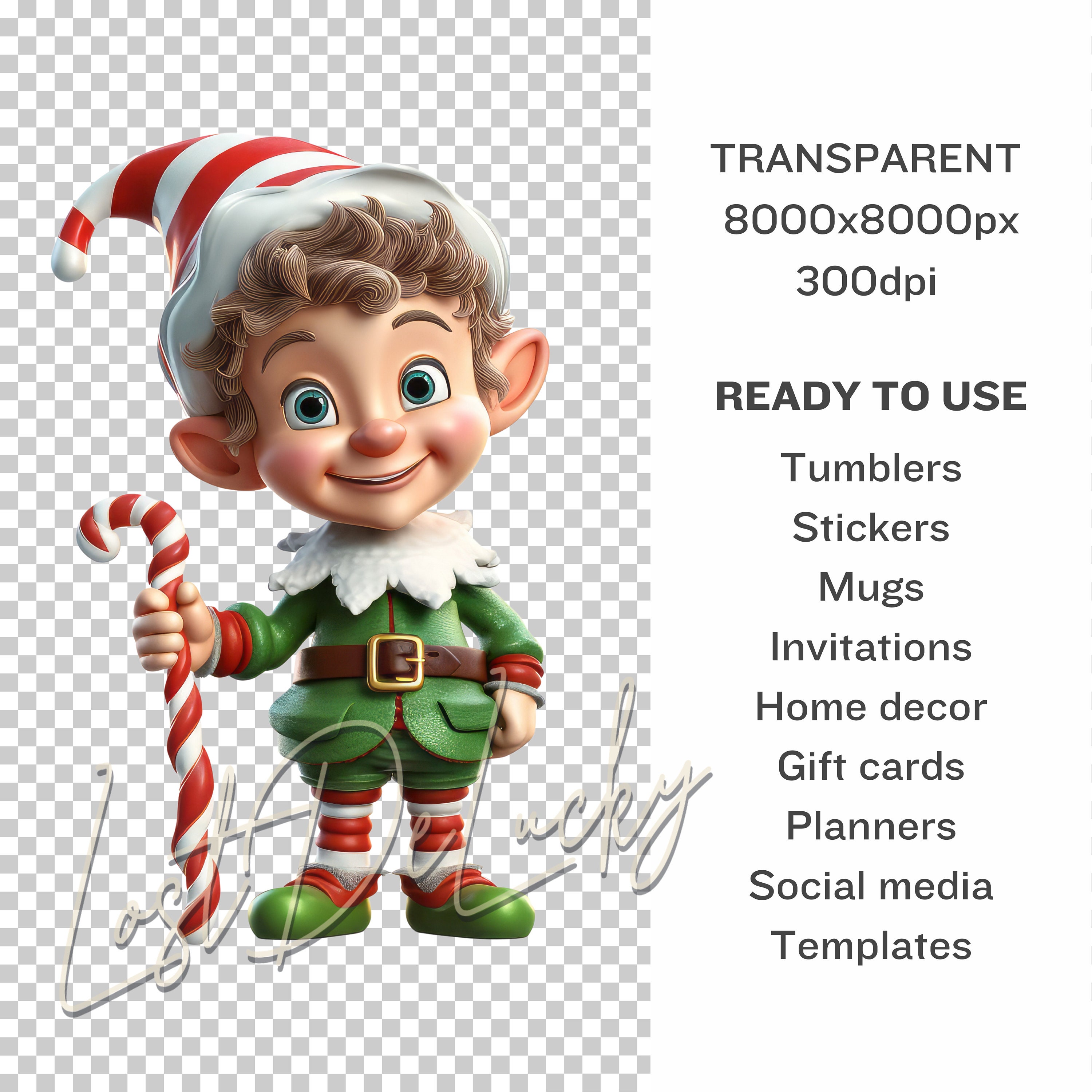 Elf PNG Clipart 3D Christmas Elf PNG Cute Christmas Character Cliparts ...