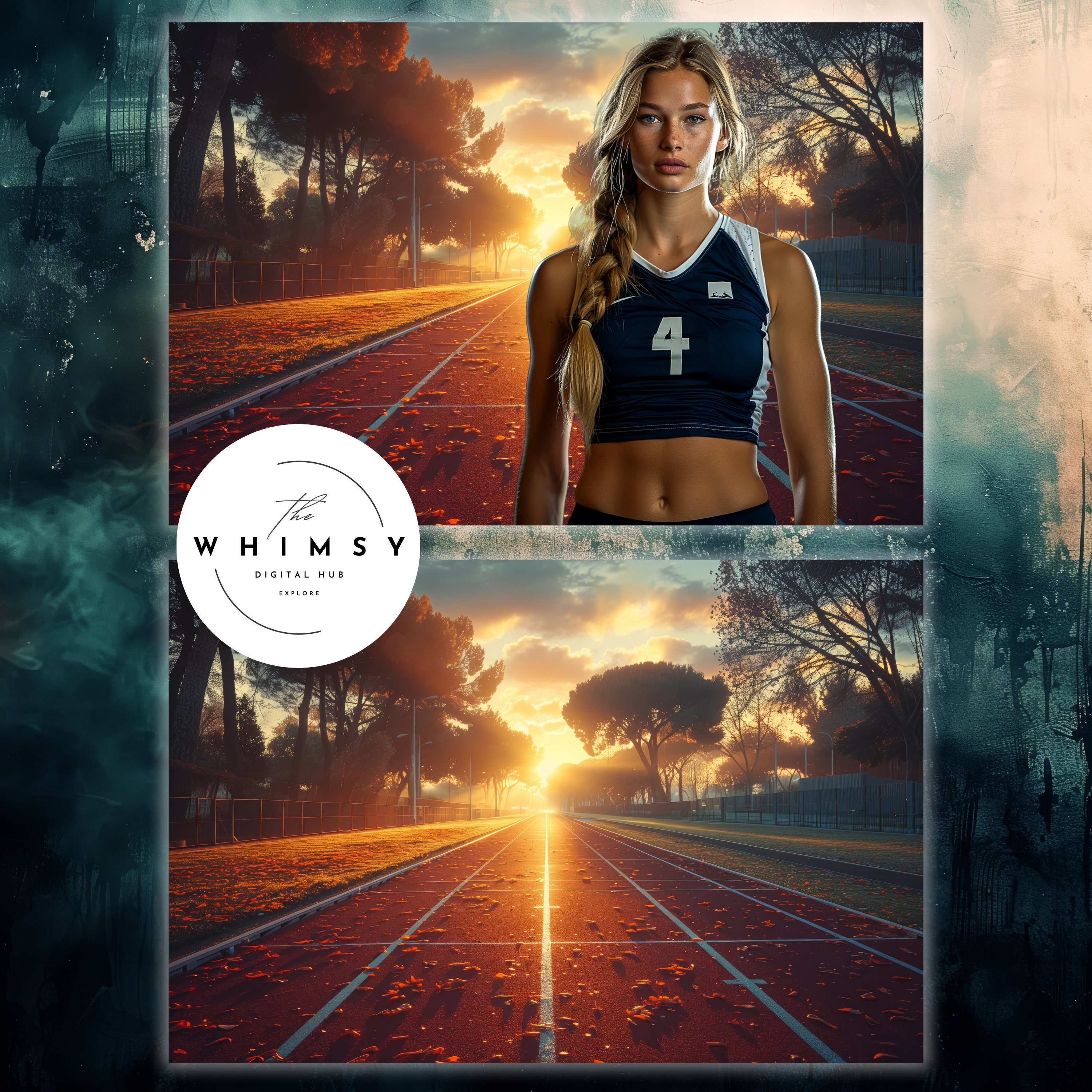 Running Backdrops Athletic Oval Background Bundle Sport Backdrop Track ...