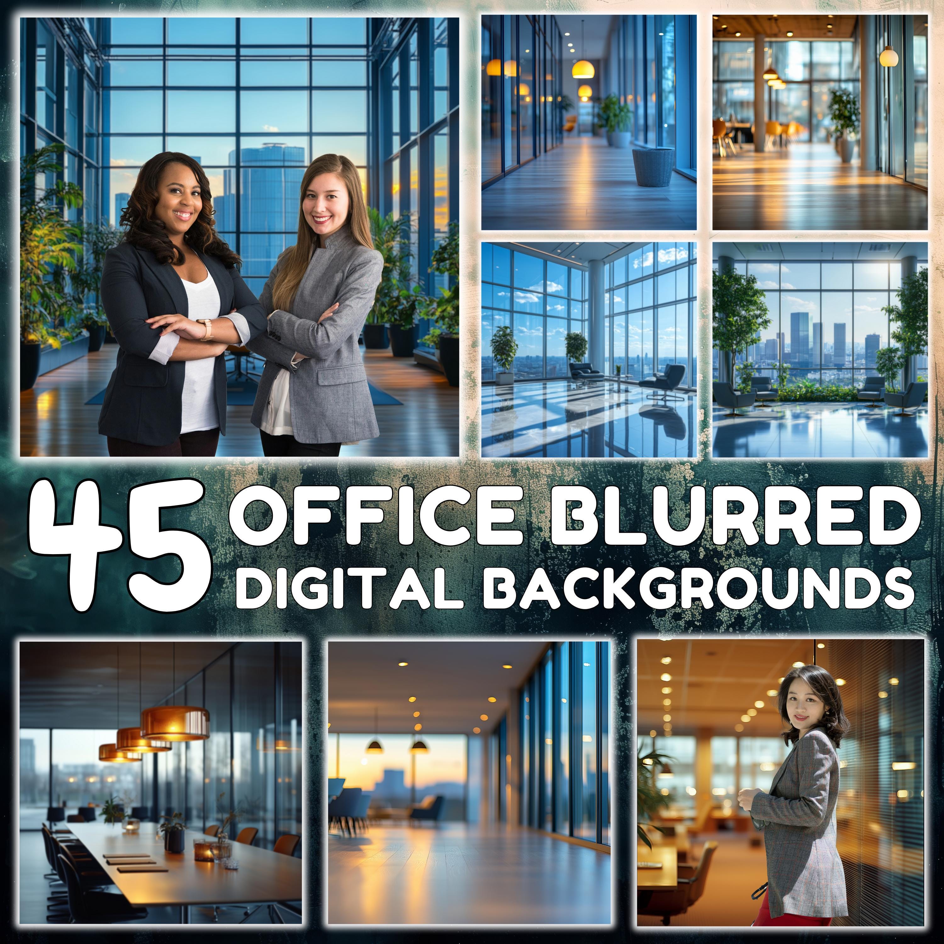 Modern Office Zoom Backgrounds: Professional Virtual Backdrop (45 Jpgs ...