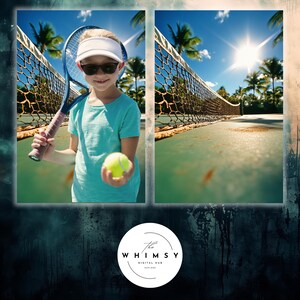 Tennis Sport Digital Backdrop: Photo Overlays (JPG, PDF) - Etsy