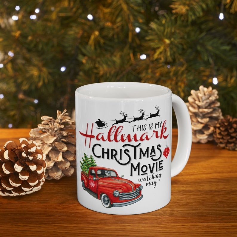 Hallmark Christmas Coffee Cup | Christmas Truck | Red Truck | Movie ...
