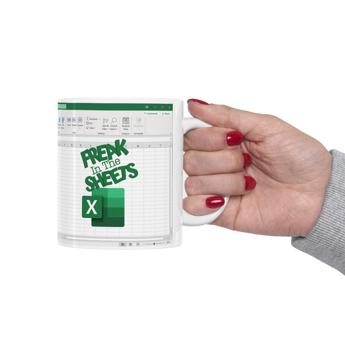 Freak in the Sheets Excel Coffee Mug Nerd Coffee Cup - Etsy