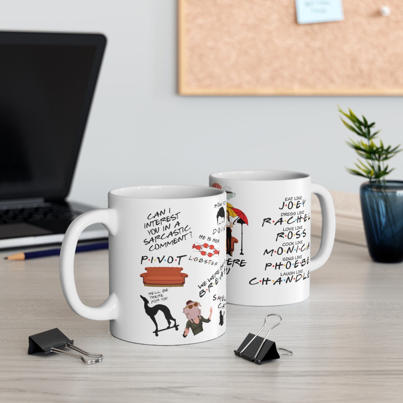 Friends TV Show Themed Coffee Mug | PIVOIT | Smelly Cat | Large Coffee ...