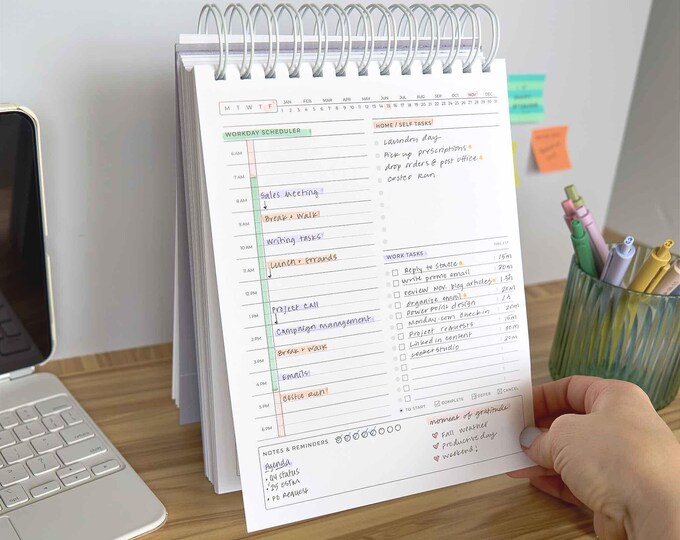 1-2-3 Funnel Down Planning System, Adult ADHD Planner, Executive ...