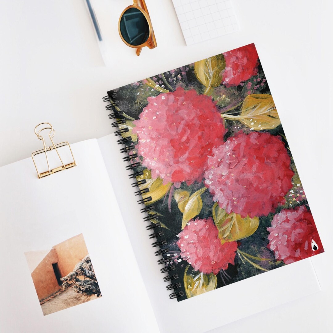 Lined Spiral Notebook | Originally Designed and Painted Artwork Printed ...