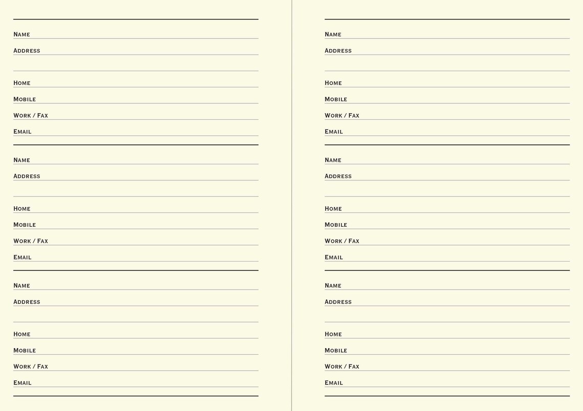 Marble Large Address Book - Etsy