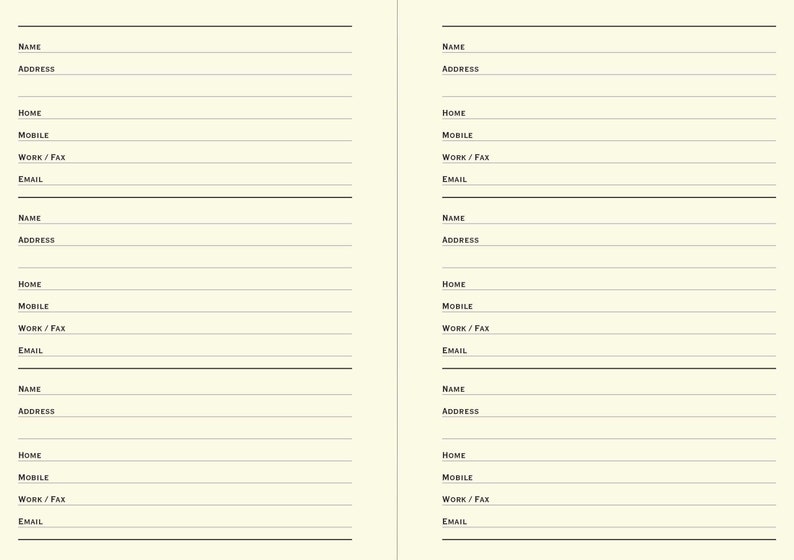 Marble Large Address Book - Etsy