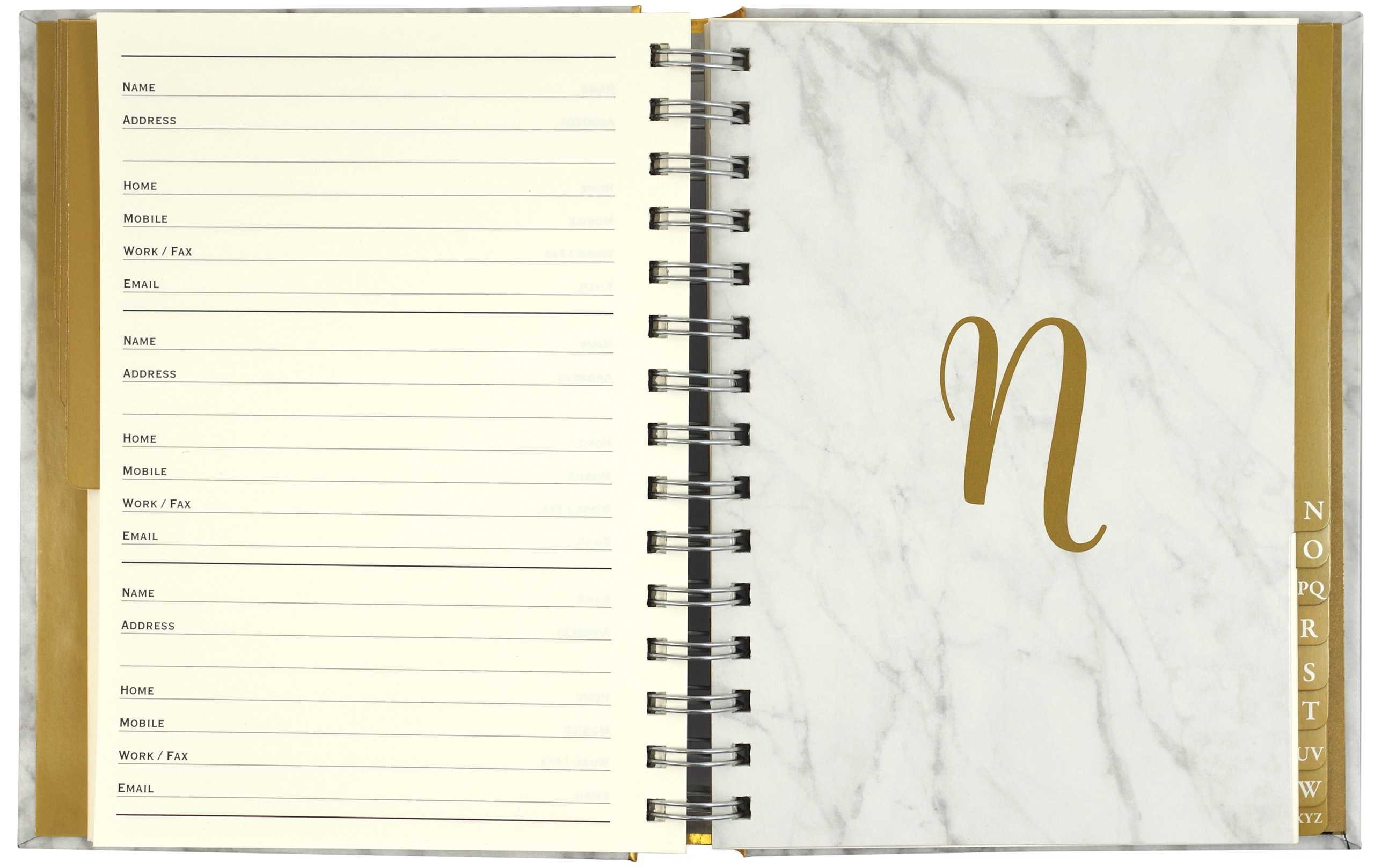 Marble Large Address Book - Etsy