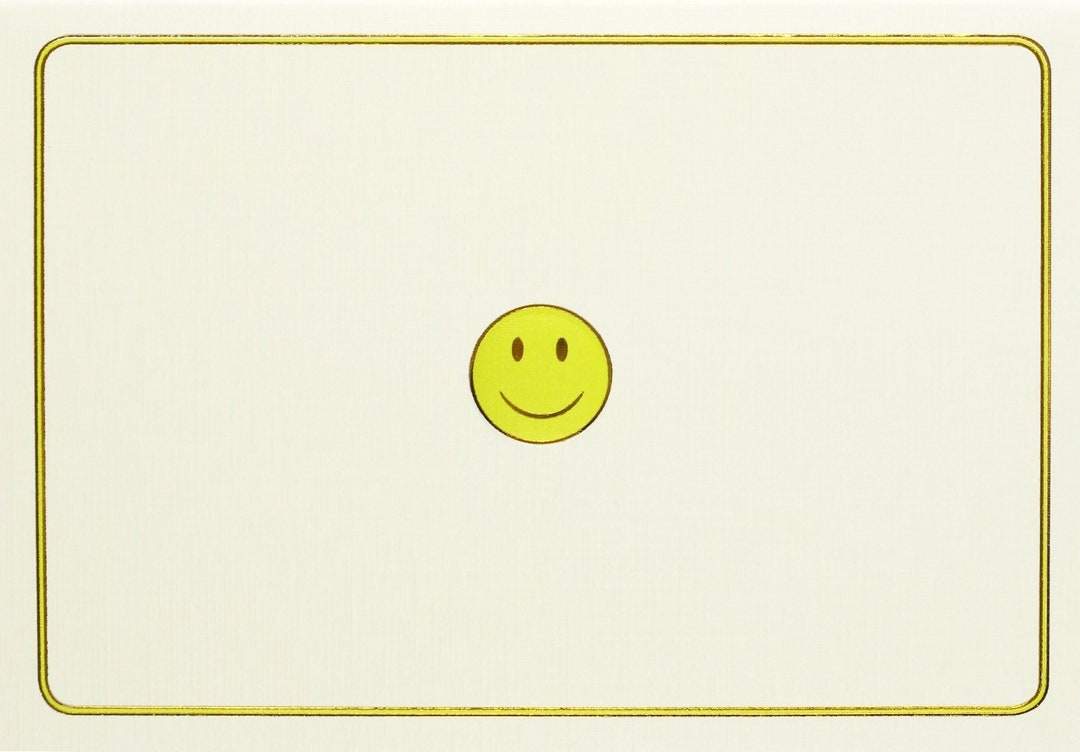 Smiley Face Note Cards - Etsy