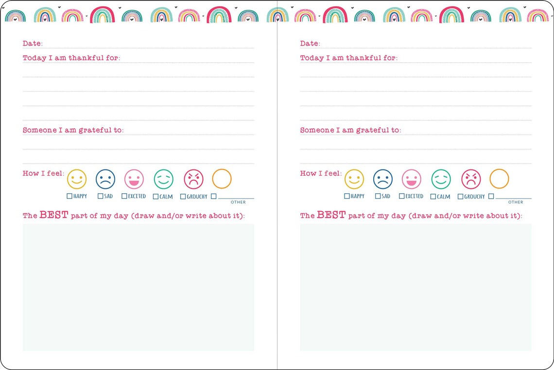 Kids Daily Gratitude Journal - Etsy